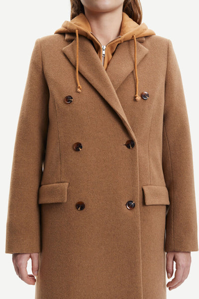 Samsøe Samsøe - Falcon Coat in Brown Sugar